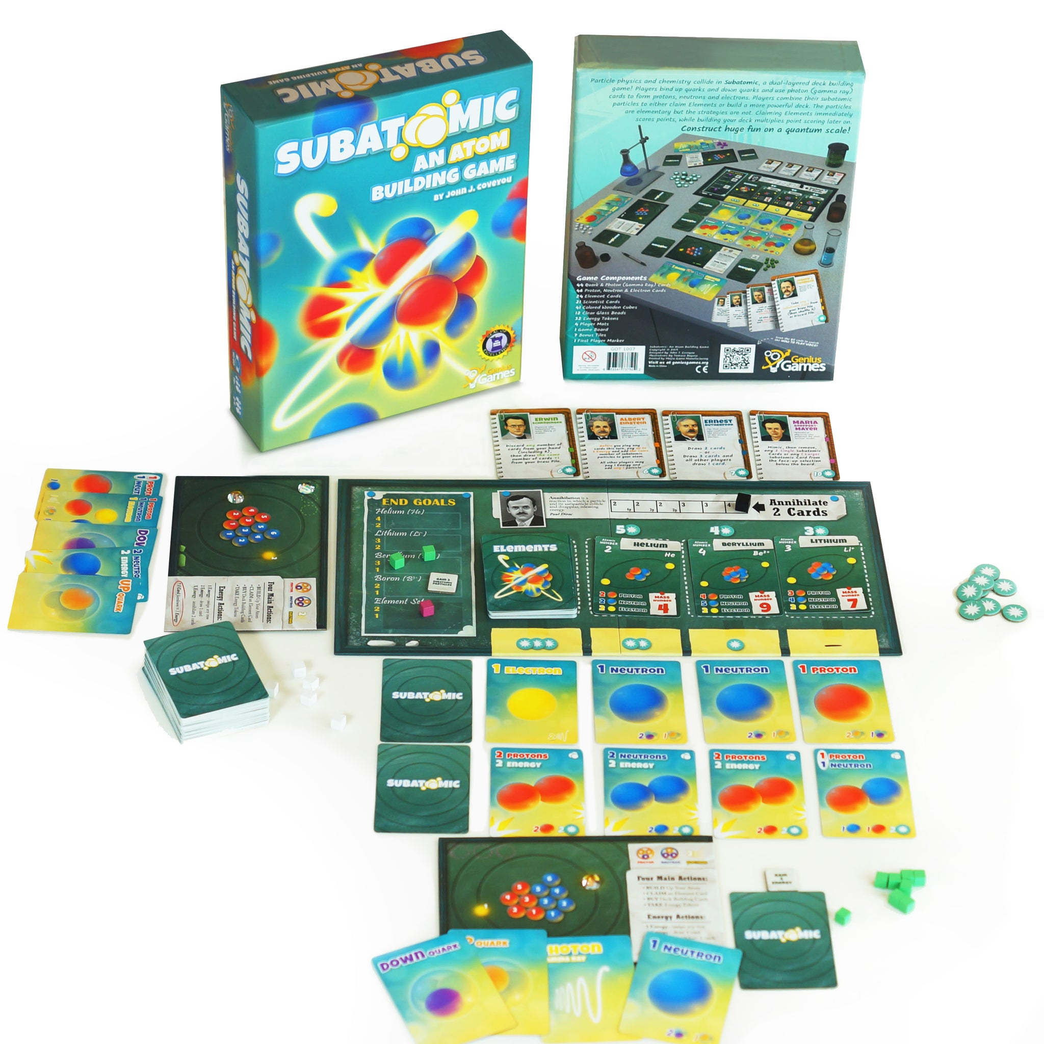 Subatomic: An Atom Building Game: 2nd edition – Genius Games